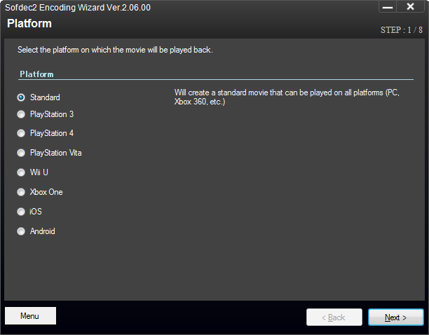 Using the Sofdec2 encoding Wizard - CRI Middleware Blog