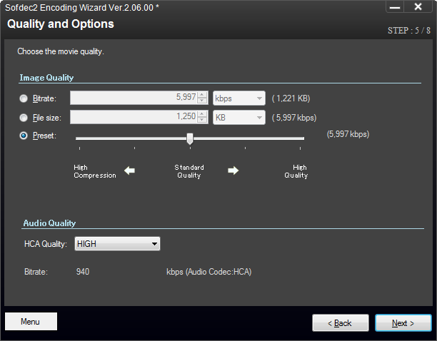 Using the Sofdec2 encoding Wizard - CRI Middleware Blog