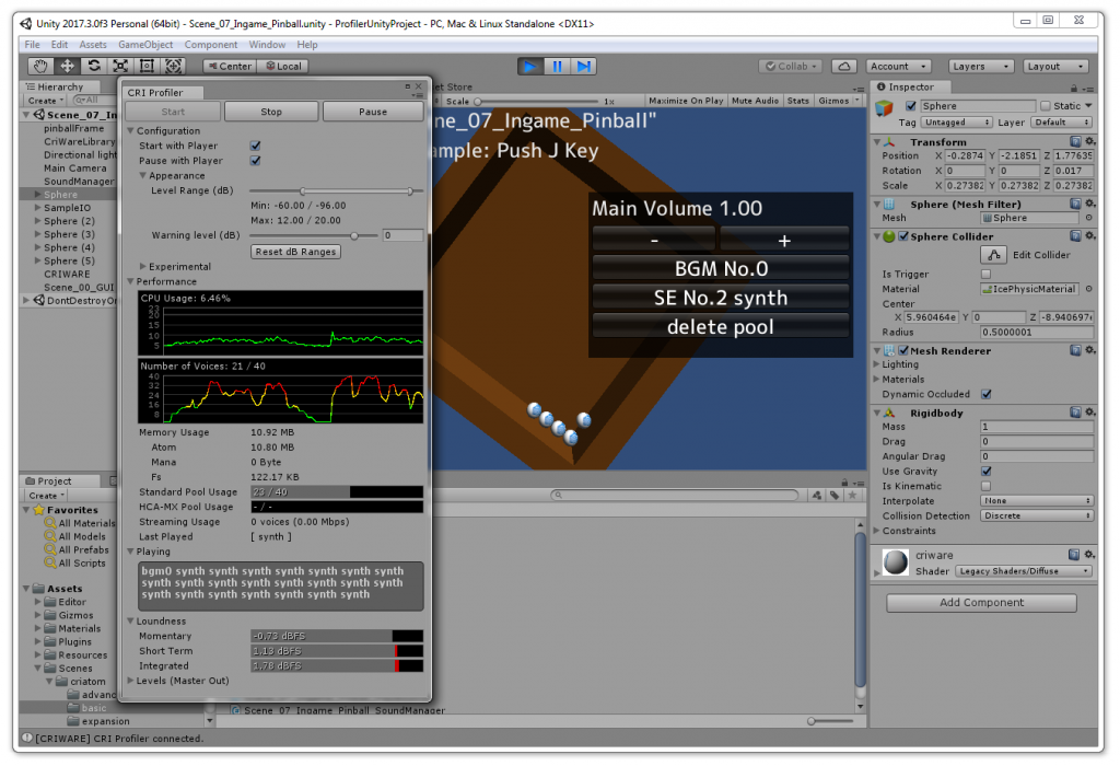 CRI Profiler in Unity - CRI Middleware Blog